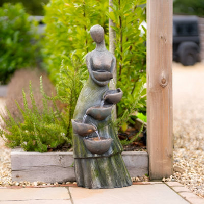 Primrose Pouring Bowls Cascading Silhouette Water Feature 101cm