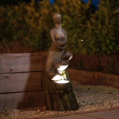 Primrose Pouring Bowls Cascading Silhouette Water Feature 101cm