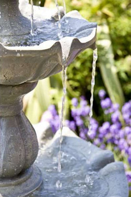Primrose Regal Stone Effect 3-Tier Water Fountain 150cm