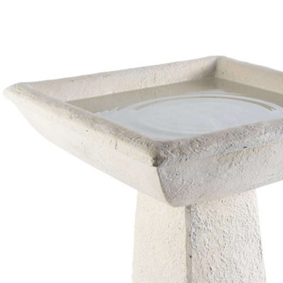 Primrose Selbourne Cast Stone Bird Bath Outdoor Hand Finished H52cm