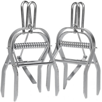 Primrose Silver Metal Mole Tunnel Trap Pack of 2