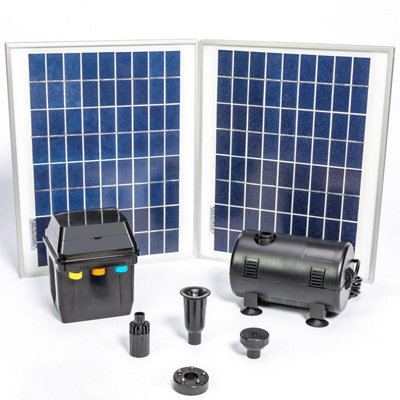 Primrose Solar Water Pump Kit with Lights & Battery Backup 1550LPH