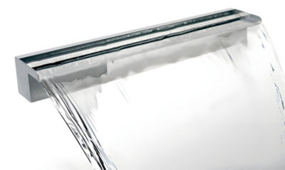 PRIMROSE STAINLESS STEEL WATERFALL BLADE CASCADE - SHEER DESCENT - REAR ...