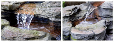 Primrose Stone River Leap 4-Tier Cascading Garden Outdoor Water Feature ...
