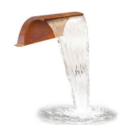 Solar Water Feature Primrose 60cm Stainless Steel Waterfall Blade ...