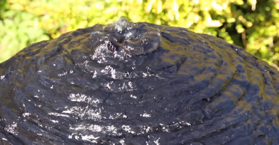 Primrose Torver Slate Effect Sphere Outdoor Water Feature with Lights H56cm