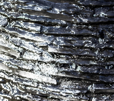 Primrose Torver Slate Effect Sphere Outdoor Water Feature with Lights H56cm