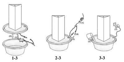 Primrose Triangular Stainless Steel Outdoor Water Feature Silver ...