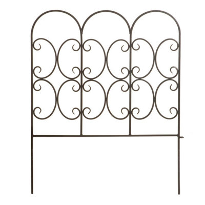 Primrose Triple Arch Garden Edging in Black