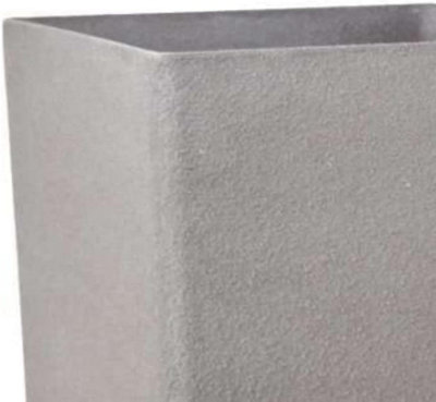 Primrose Volcanic Grey Square Outdoor Modern Stone and Resin Composite ...