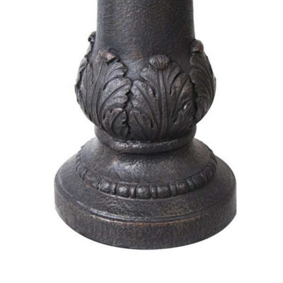 Primrose Windsor Solar Bird Bath Outdoor Water Feature with Lights ...