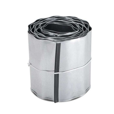 Primrose Zinc Galvanised Steel Lawn Edging Wavy Corrugated Metal 50m