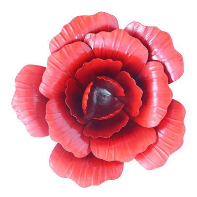 PRIMUS Metal Wall Mounted Flower Faces Garden Vibrant Garden Decor Patio
