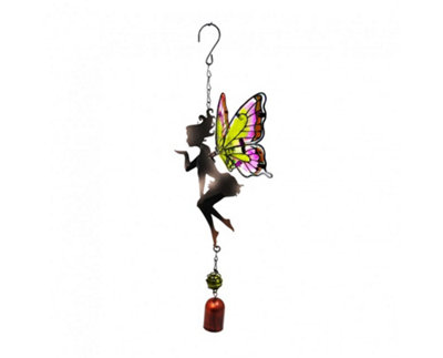Primus Pink/Yellow Hanging Fairy Bell Chime | DIY at B&Q