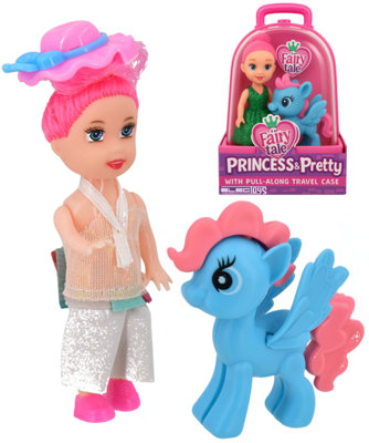 Princess & Pretty Pony Figure Duo with Travel Case