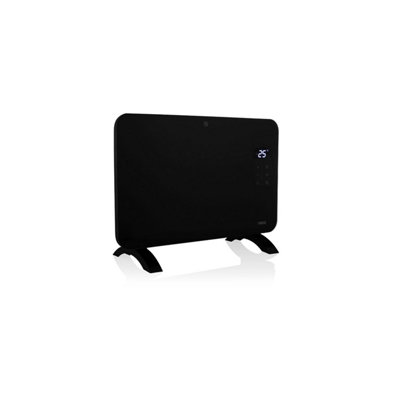 Princess SMART 1000W Glass Panel Heater Black