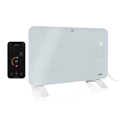 Princess SMART 1000W Glass Panel Heater White