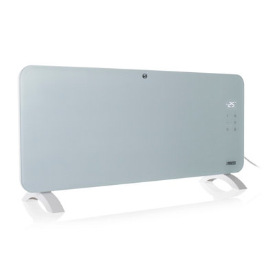 Princess Smart 2000w White Glass Panel Heater