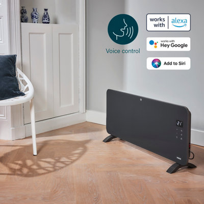 Princess Smart Glass Panel Heater 2000W GREY