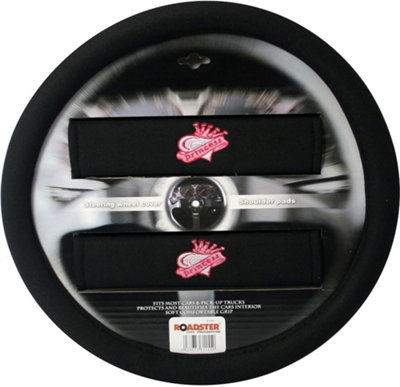 Princess Steering Wheel Cover & Shoulder Pads Cushion Comfortable Protector
