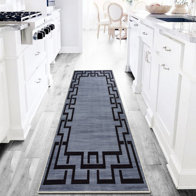 Printed Extra Large Area Rug Kitchen Hallway Runner Living Room Greek ...