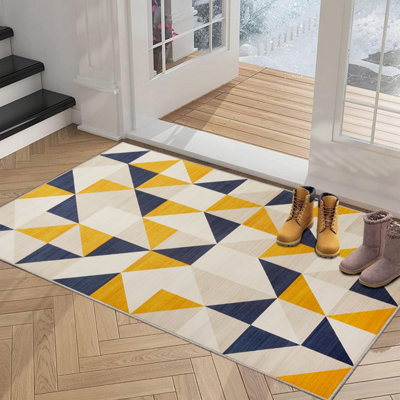 Printed Luxury Door Mats Modern Entrance Floor Mats- Brio, 60 x 110 cm