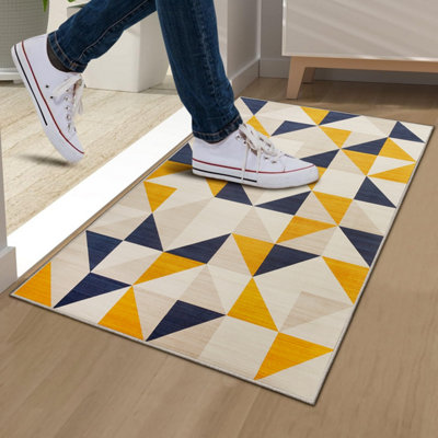 Printed Luxury Door Mats Modern Entrance Floor Mats- Brio, 60 x 110 cm