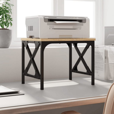Printer Stand Sonoma Oak 40x30x31 cm Engineered Wood Desk Organizer