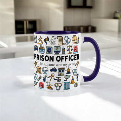 Prison Officer Mug -Jail Staff & Inmate Security Themed Novelty Gifts ...