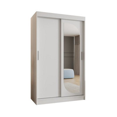 Pristine White Lucy Sliding Door Wardrobe 1200mm x 2000mm x 620mm - A ...