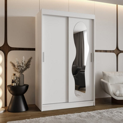 Pristine White Ultra Sliding Door Wardrobe 1200mm x 2000mm x 620mm ...