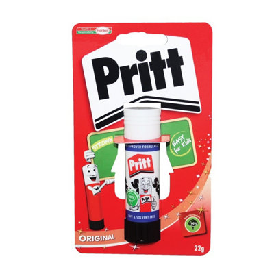 Pritt Solid Glue Stick White (One Size) | DIY at B&Q