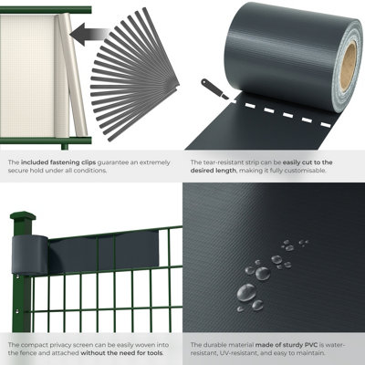 Privacy Film - double-sided print, opaque and tear-resistant, fastening ...