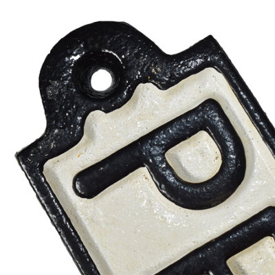 Private Cast Iron Sign Plaque Door Wall Fence Cafe Shop Pub Hotel Bar ...