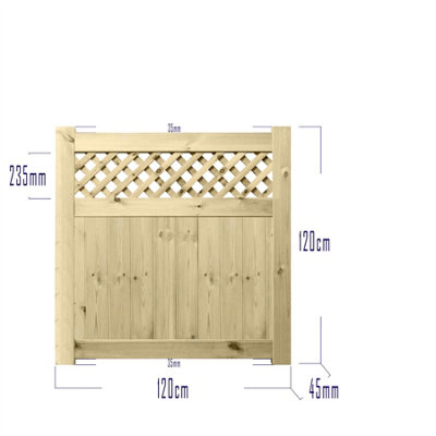 Prmier URBAN Tongue & Groove Garden Gate Padestrian Pathway Height: 4ft ...