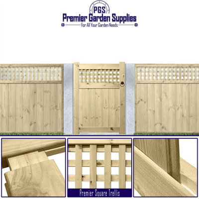 Prmier URBAN Tongue & Groove Garden Gate Pedestrian Pathway Height: 4ft ...