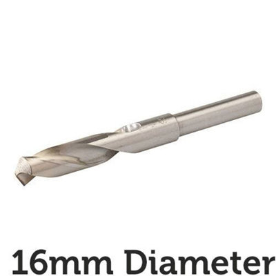 PRO 16mm Blacksmiths Drill Bit 12.5mm Shank Metal Milling Sheet Steel ...