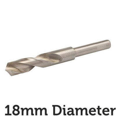 PRO 18mm Blacksmiths Drill Bit 12.5mm Shank Metal Milling Sheet Steel ...