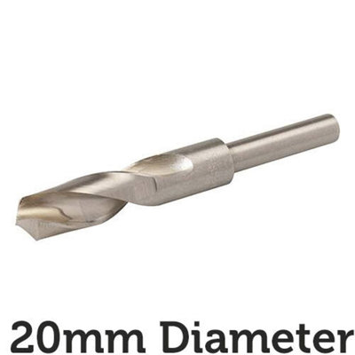 PRO 20mm Blacksmiths Drill Bit 12.5mm Shank Metal Milling Sheet Steel Aluminium | DIY at B&Q