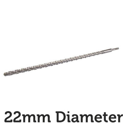 PRO 22mm x 600mm SDS Plus Masonry Drill Bit Tungsten Carbide Cutting ...