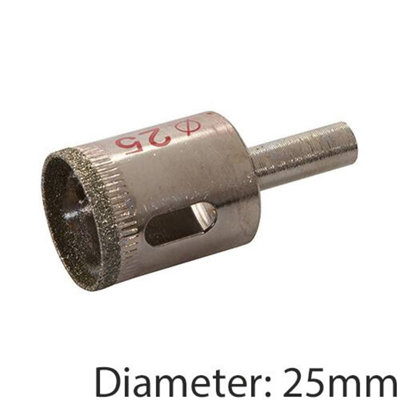 PRO 25mm Diamond Dust Core Drill Bit Shank Tile Marble Glass Hole Saw Cutter