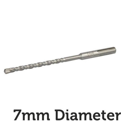 PRO 7mm x 160mm SDS Plus Masonry Drill Bit Tungsten Carbide Cutting ...