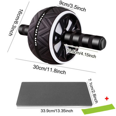 Pro Abs Roller Exercise Wheel Abdominal Core Strength Workout Muscle Cruncher