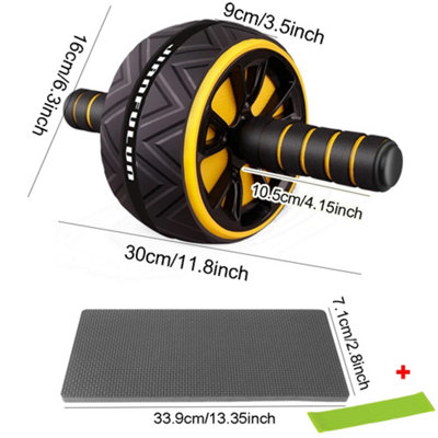 Pro Abs Roller Exercise Wheel Abdominal Core Strength Workout Muscle ...
