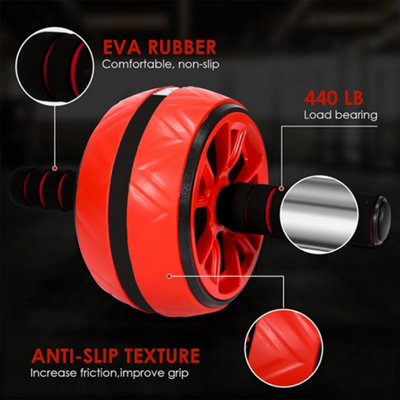 Pro Abs Roller Exercise Wheel Abdominal Core Strength Workout Muscle ...