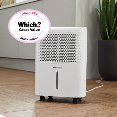 Pro Breeze 12L Low Energy Dehumidifier with Continuous Drainage Hose