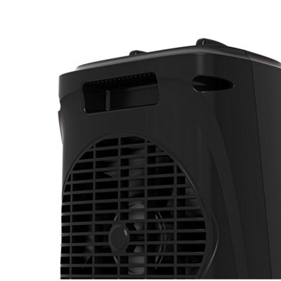 Pro Breeze 2000W Mini Ceramic Fan Heater - Black