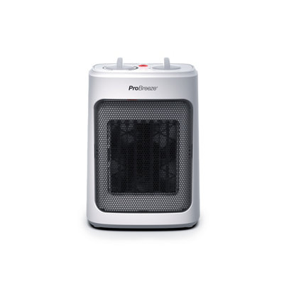 PRO BREEZE 2000W MINI CERAMIC FAN HEATER - WHITE