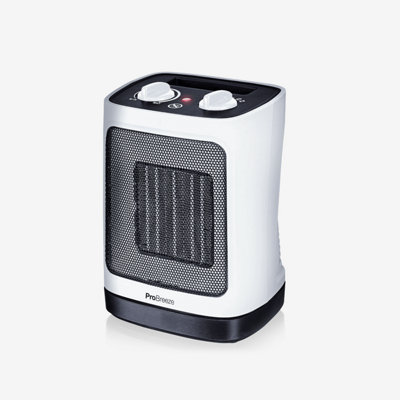 Pro Breeze 2000W Mini Ceramic Fan Heater with Automatic Oscillation