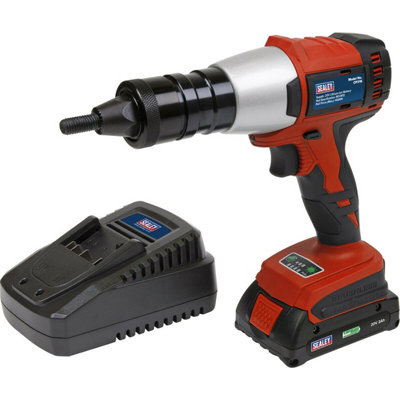 PRO Cordless 20V NUT Riveter with Adjustable Nozzle and 4000N Power